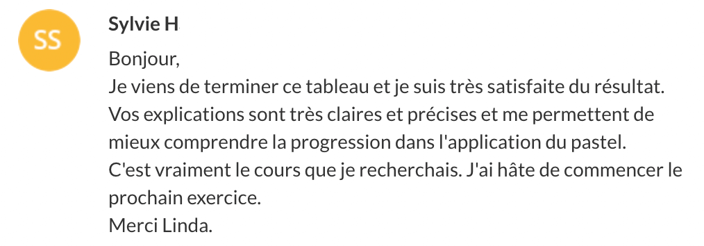 Présentation pastel sec avec Linda Boyte